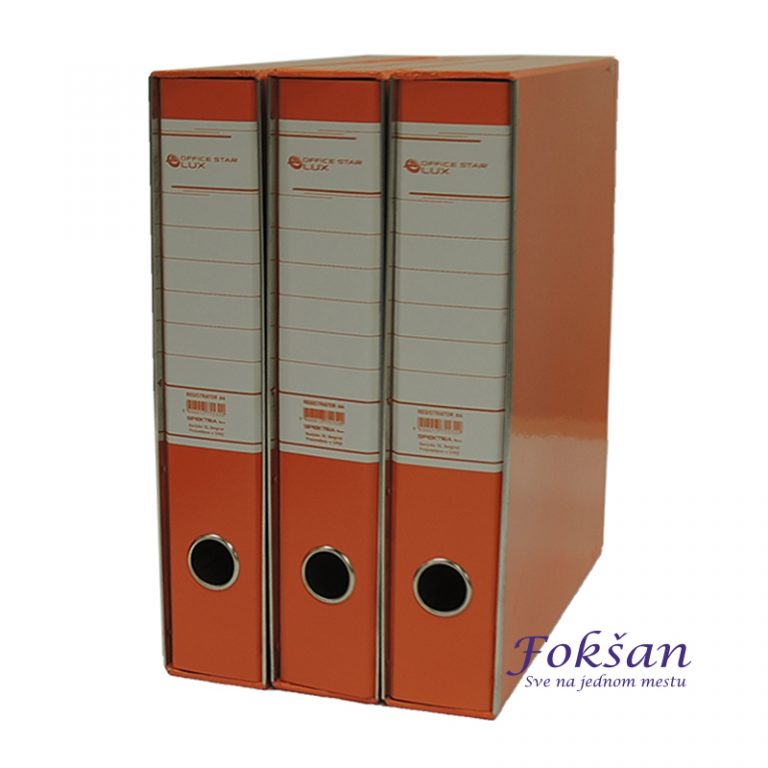 Registrator A4 uži sa kutijom i metalnim ojačanjem Office Star Lux - Fokšan